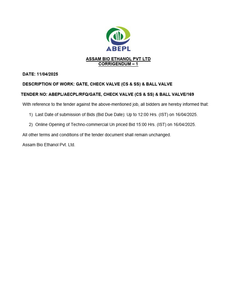 Corrigendum 01 | PDF