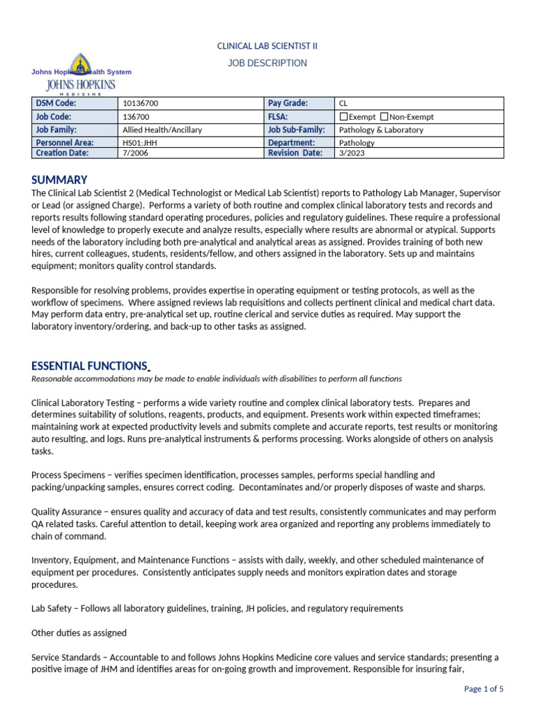 Clinical Lab Scientist 2 - March 2023 | PDF | Medical Laboratory ...