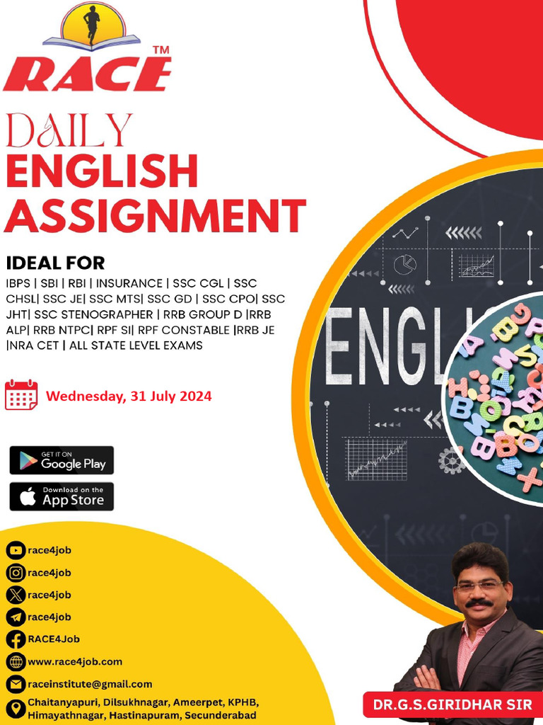 English Assignment 31-07-2024 | PDF