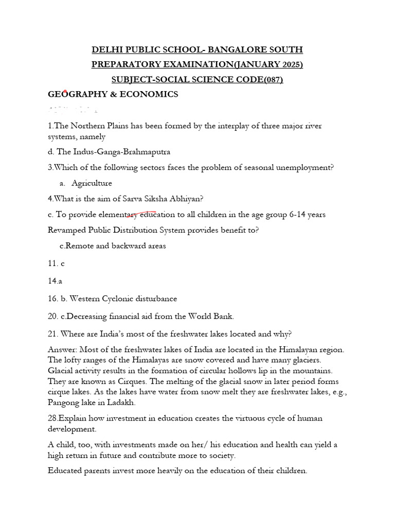 GEOGRAPHY ANSWER KEY SET 1 9 th PREPARETORY | PDF | Human Migration ...