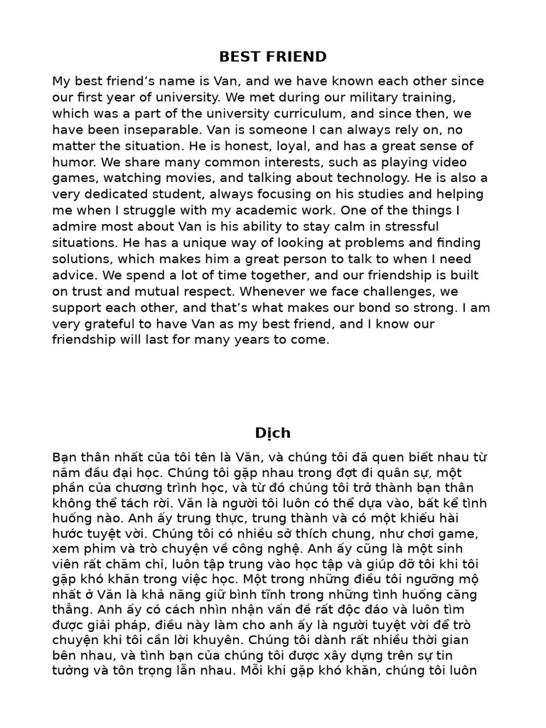 Best Friend | PDF
