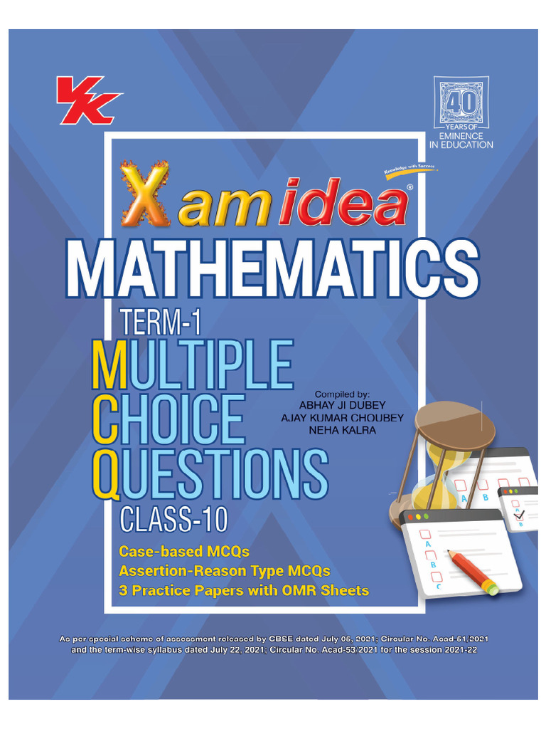 Mathematics Class-X Term-1 Answers | PDF | Factorization | Numbers