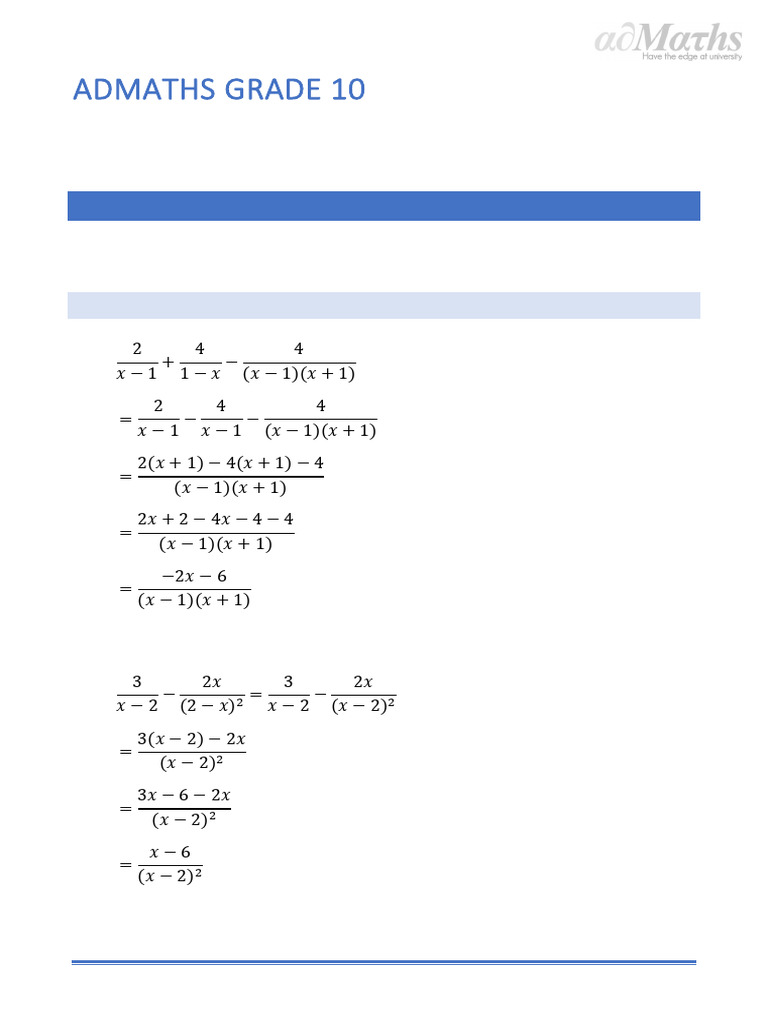 A4 e Fractions Compound EX MEMO | PDF