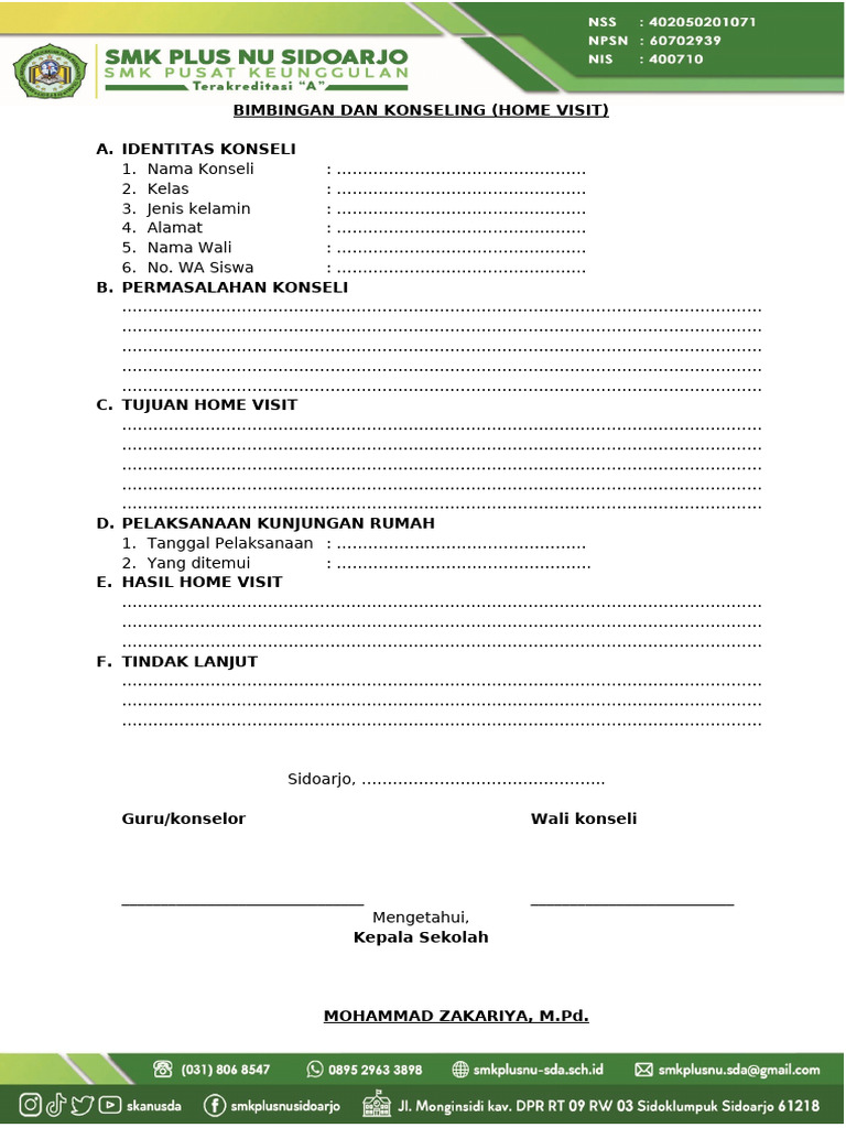 Blanko Home Visit | PDF