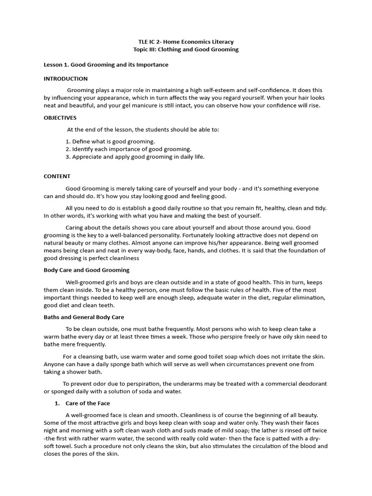 Home Economics (Module III) | PDF | Clothing | Seam (Sewing)