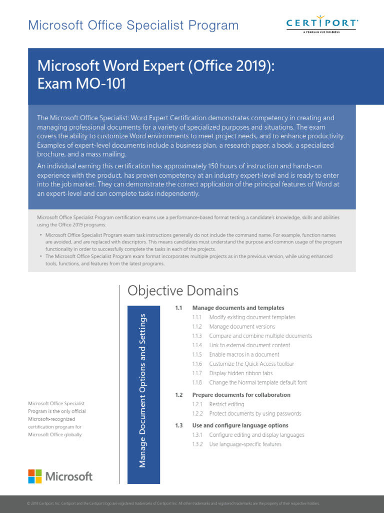 MOS OD Word Expert 1122 | PDF | Microsoft Word | Microsoft Office