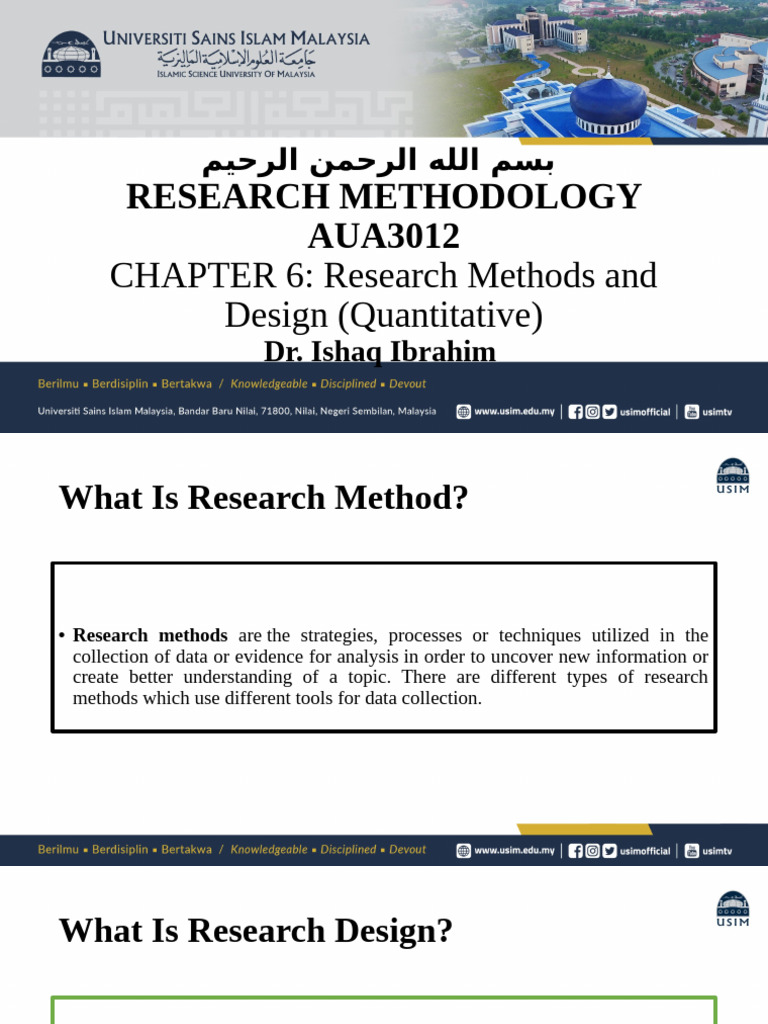 Week 7 Research Methods and Design( Qantitative) | PDF | Methodology | Quantitative Research