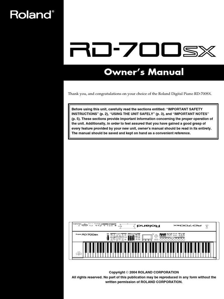 RD-700SX Om | PDF | Electromagnetic Interference | Radio