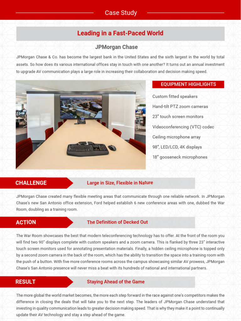 JPMorgan Chase AV Communication Case Study | PDF | Jp Morgan Chase