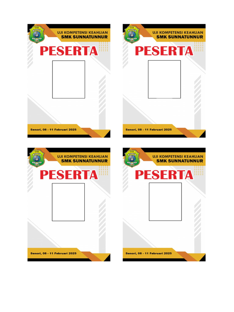 Kartu Peserta Ukk | PDF