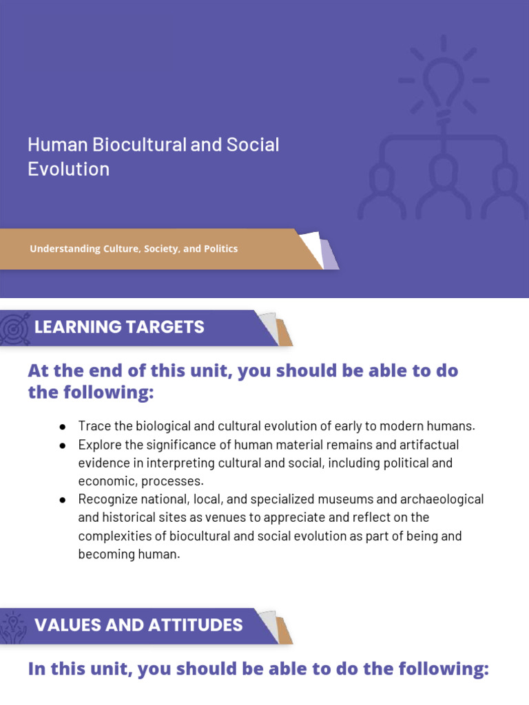 UCSP 11 - 12 Q1 0501 Biological Evolution of Man PS | PDF | Homo | Human