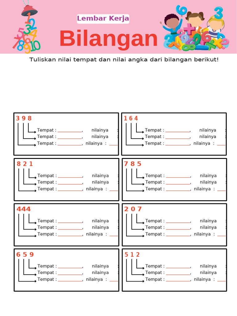 Nilai Tempat dan Angka dalam Bilangan | PDF