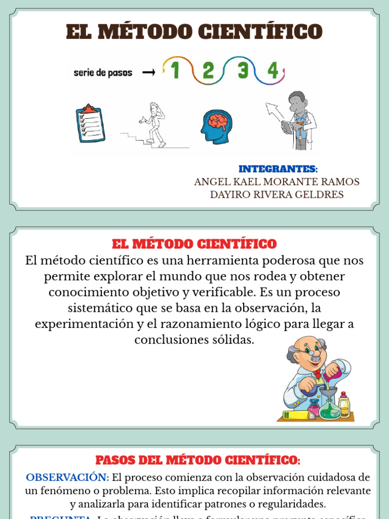 EL METODO CIENTIFICO | PDF | Hipótesis | Experimentar