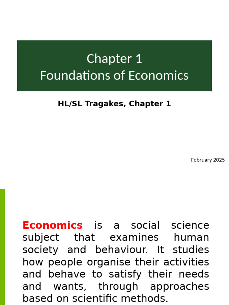 Foundations of Economics Overview | PDF | Economics | Classical Economics