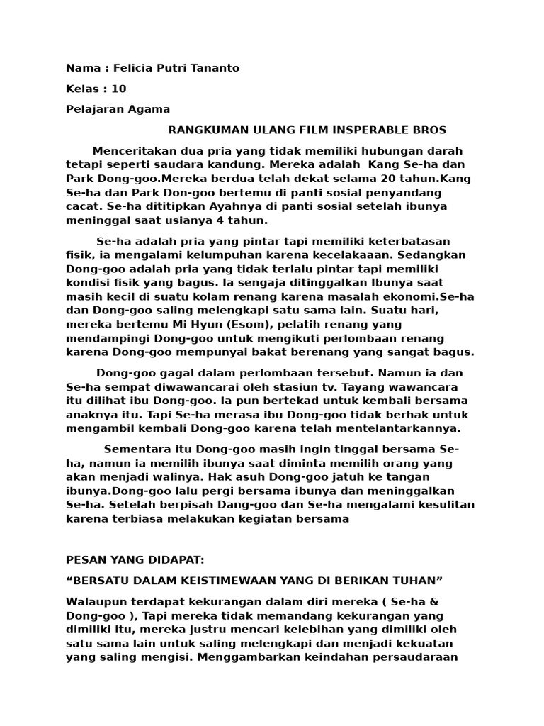 Tug As Agama Felicia 10 | PDF