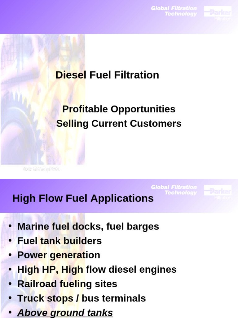 Diesel Fuel Filtration Solutions Guide | PDF | Filtration | Diesel Engine
