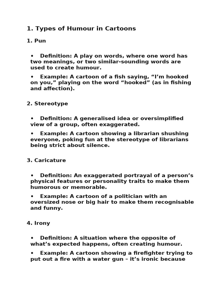 Analysing A Cartoon Part 1 | PDF | Body Language | Humour