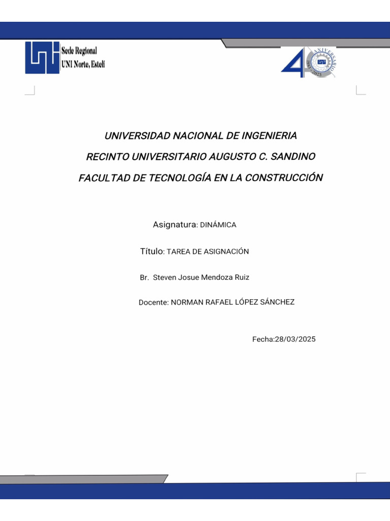 Dinamica - Steven | PDF