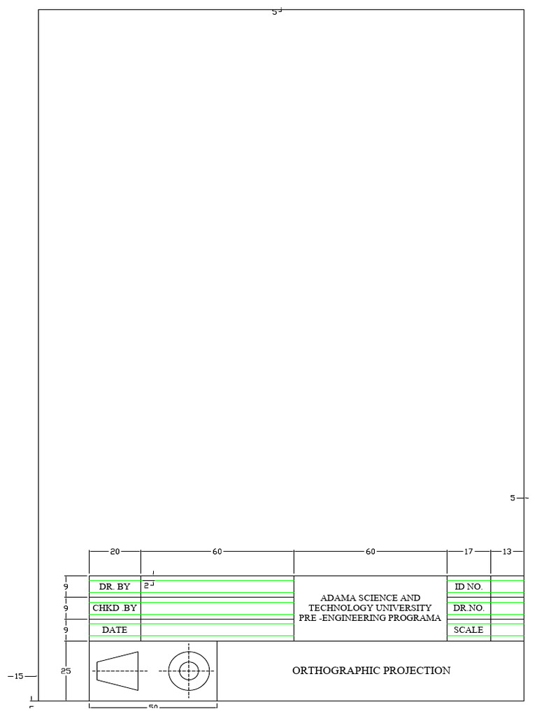 Title Block ISO A4 Title Block (Portrait) | PDF