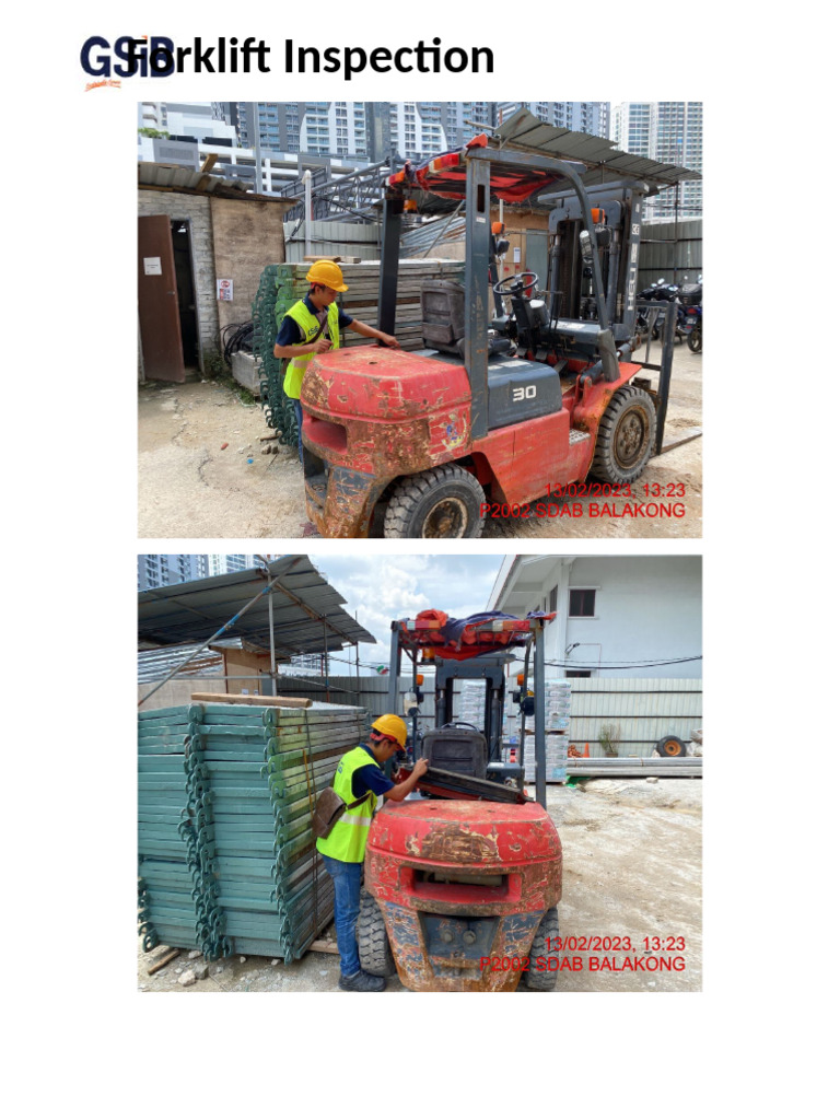 FORKLIFT INSPECTION ATTACHMENT 13022023 | PDF