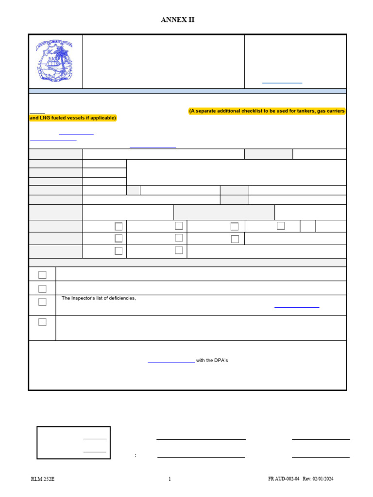 ASI Form RLM 252 New Versıon | PDF