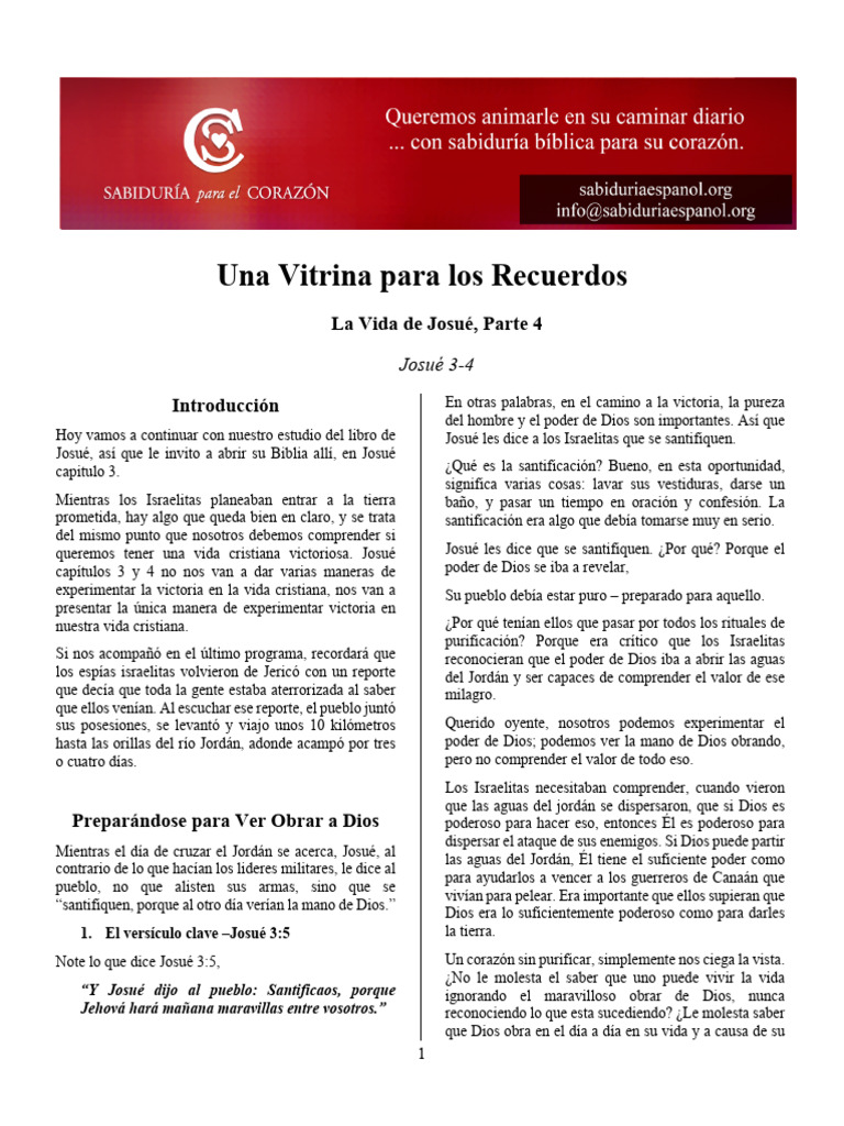 JOSUE04 | PDF | Arca de la Alianza | Joshua