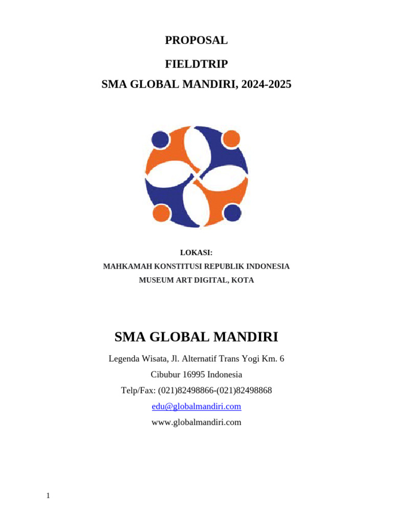 PROPOSAL FIELDTRIP SIMULASI SIDANG | PDF