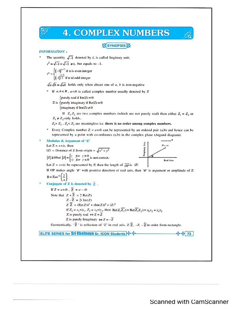 Complex Numbers | PDF