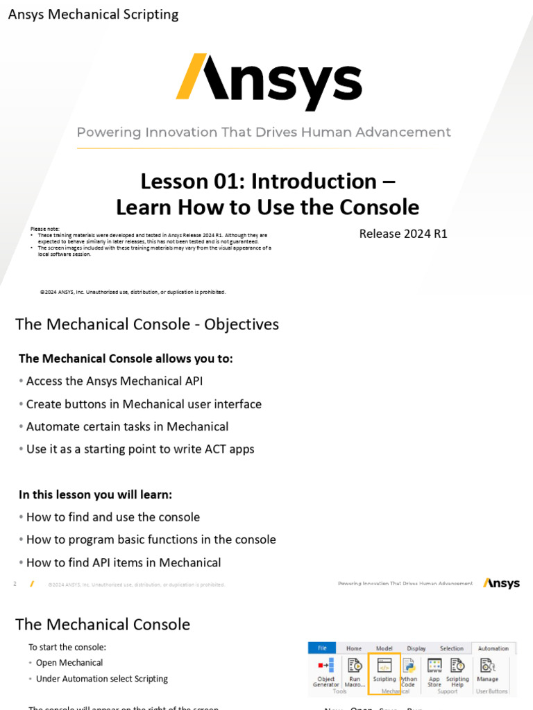 Mech Scrip 2024R1 en LE01 | PDF | Command Line Interface | Python (Programming Language)