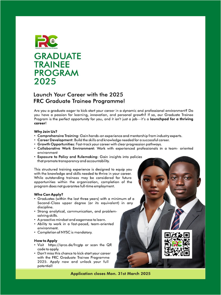 FRC Graduate Trainee Program 2025 1 | PDF