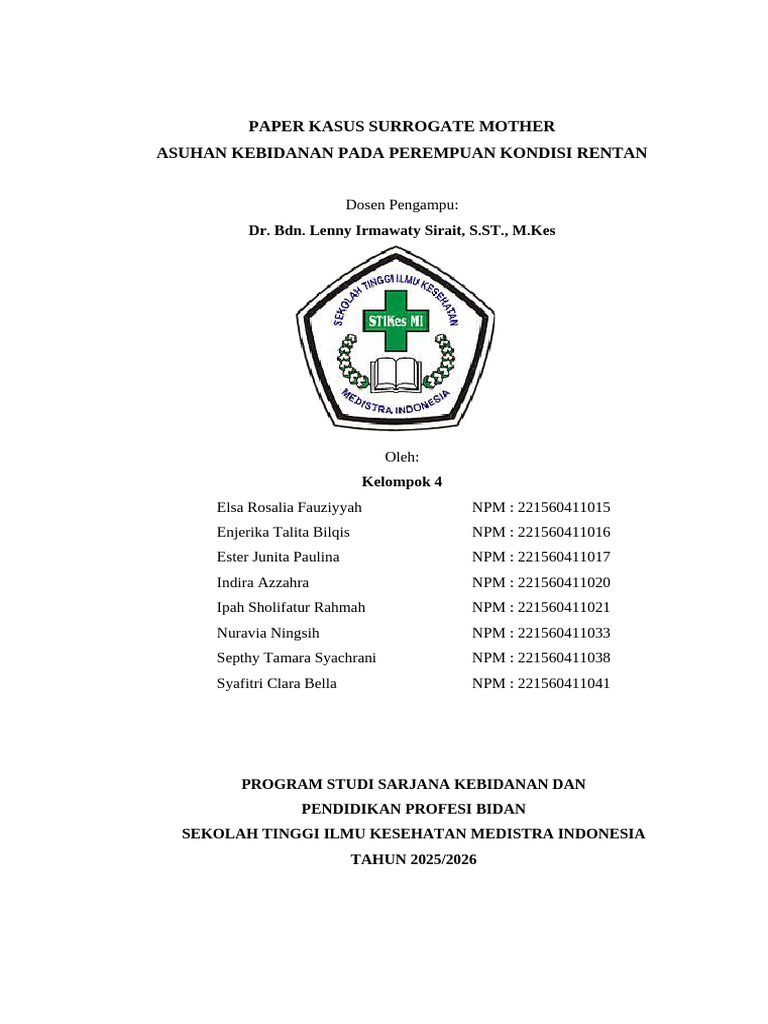 Case Study Kelompok 4 (Surrogate) | PDF