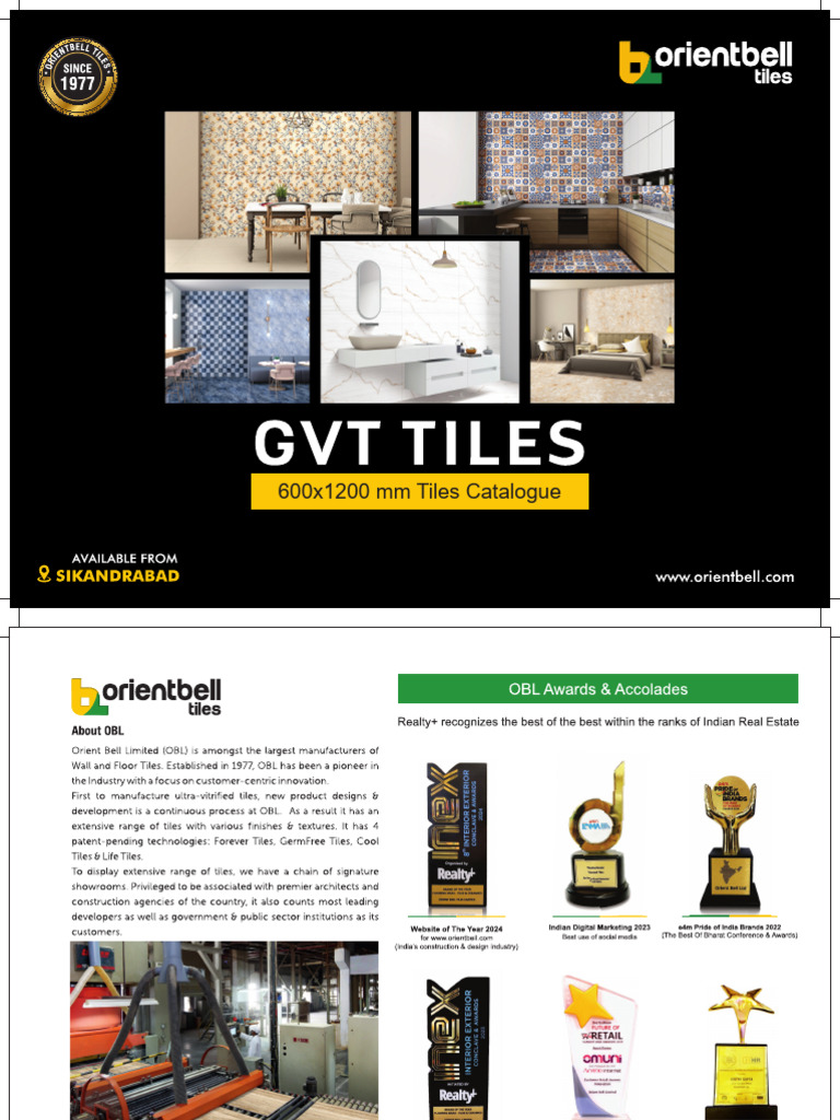 SKD 600x1200 MM Floor Tiles Catalogue 2024 | PDF | Tile | Materials