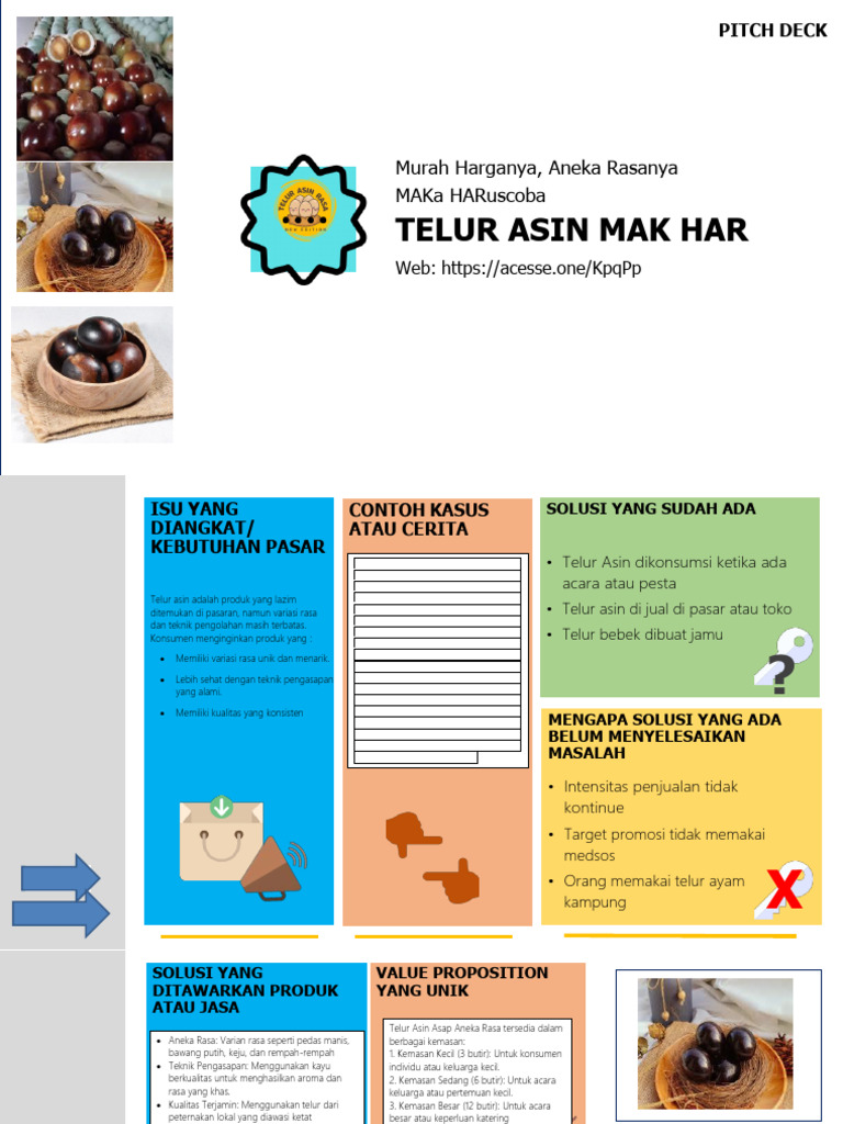 Pitch - Deck Telur Asin Asp | PDF
