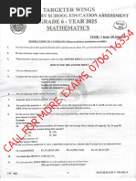 Mathematics - Grade 5 Term 1 Opener Exam 2024 Set 1-95 | PDF ...