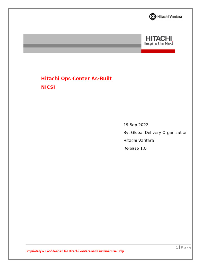 Opscenter As Built Latest | PDF | Server (Computing) | Data Center