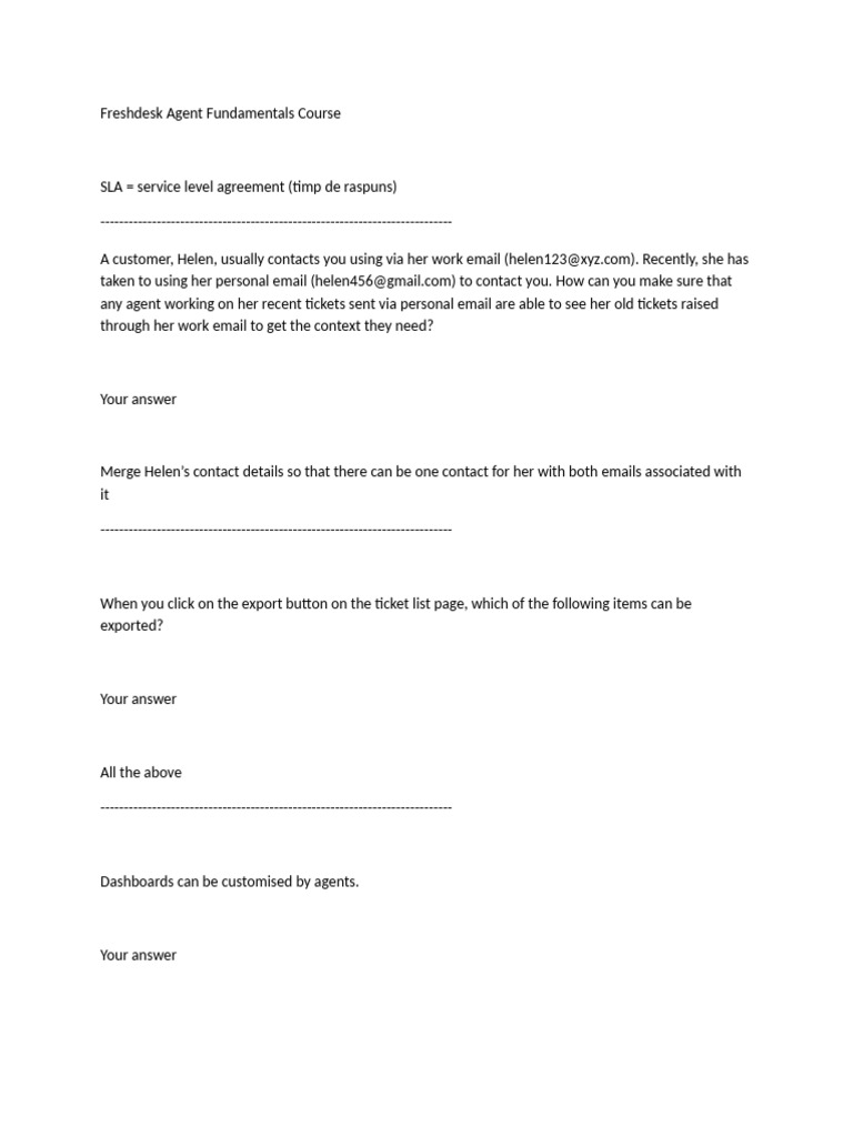 Freshdesk Agent Fundamentals Overview | PDF | Email Spam | Computing