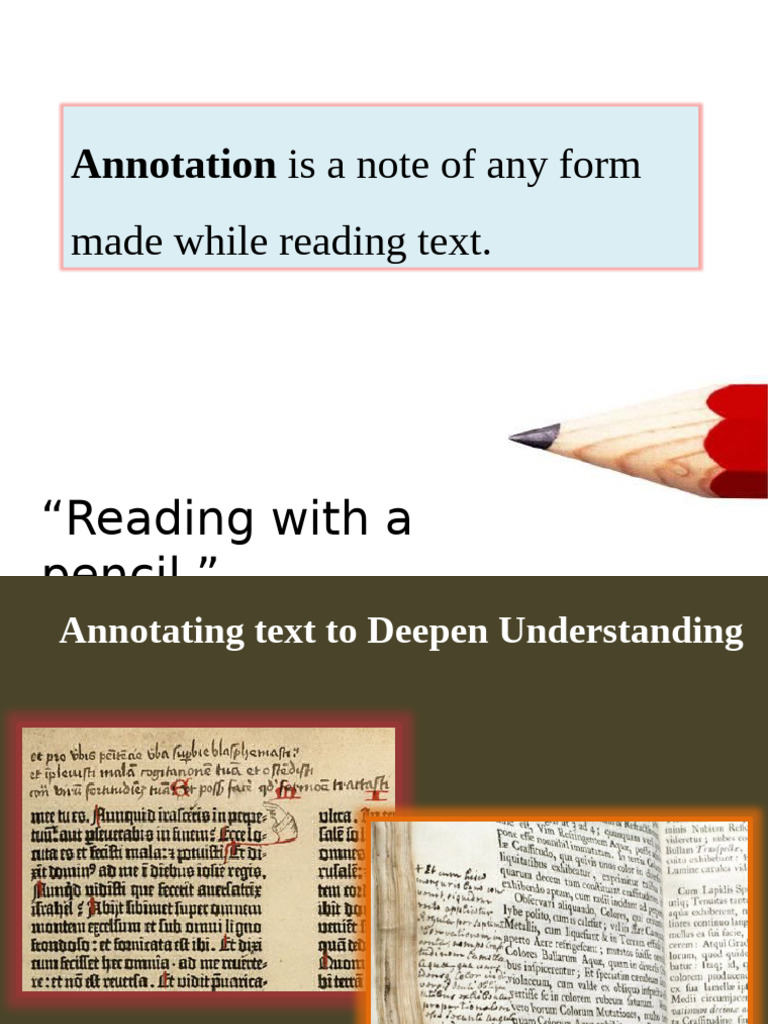 Annotation & Note Taking | PDF