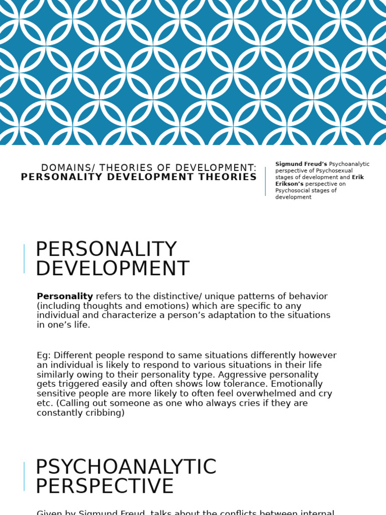 Cognitive and Personality Domains of Developmental Psychology | PDF ...