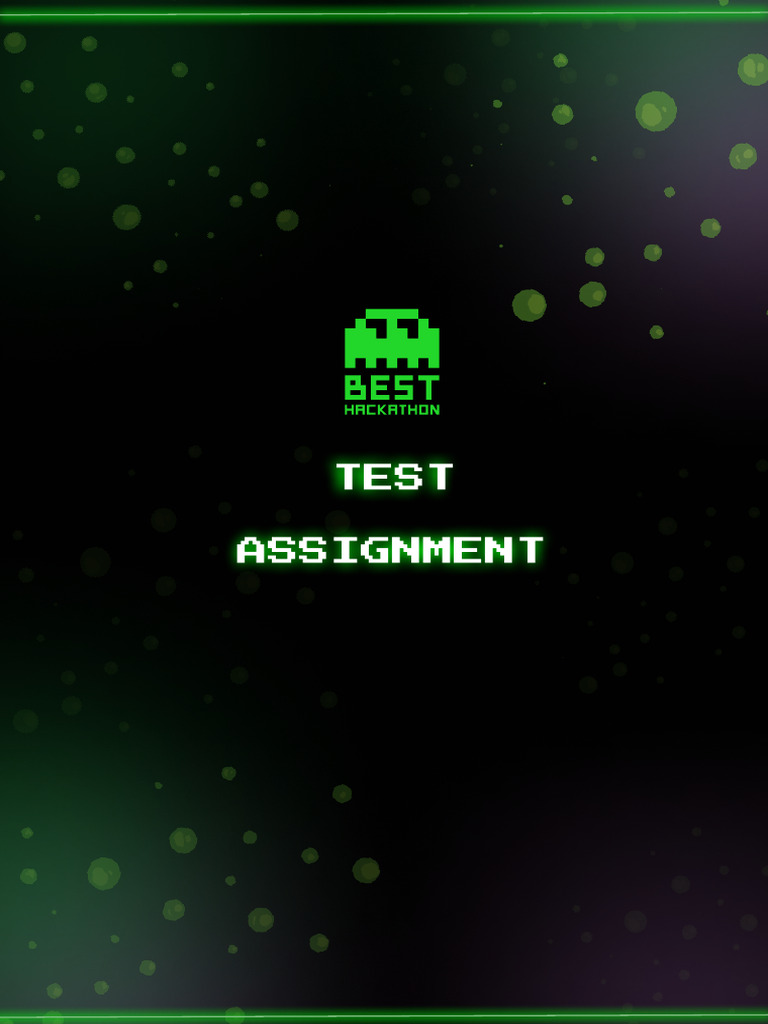 Test Assignment | PDF