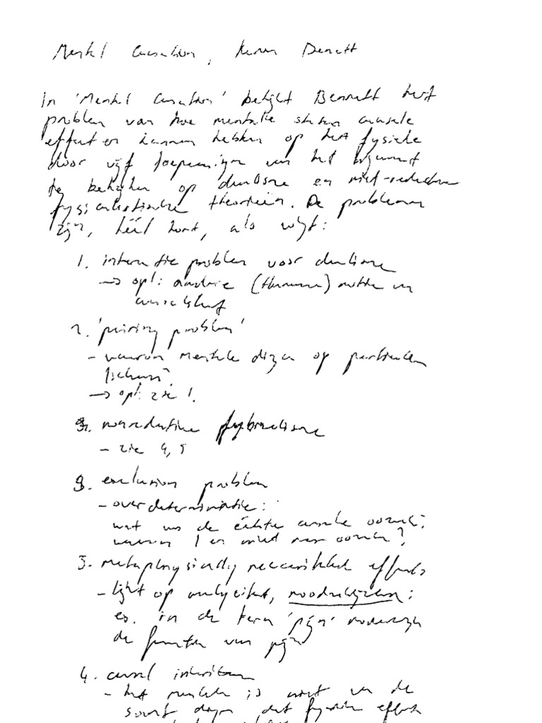 Mental Causation | PDF