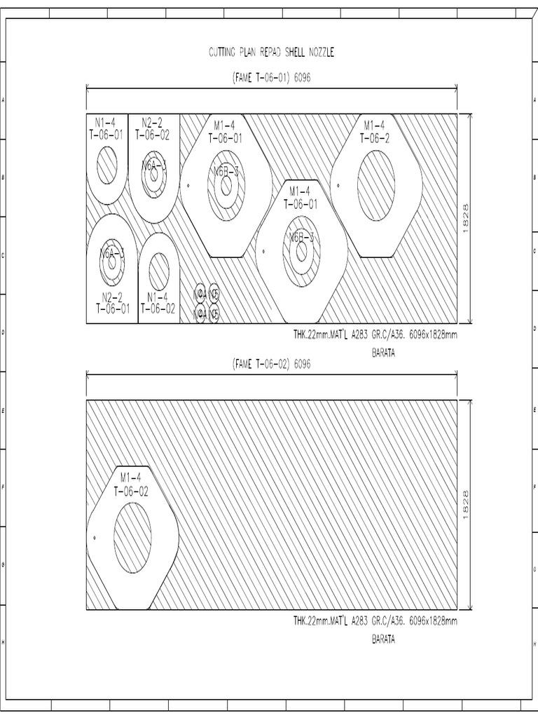 03 Cutting Plan Plate 22mm 2 Lembar Repad Shell Nozzle FAME-LSFO ...