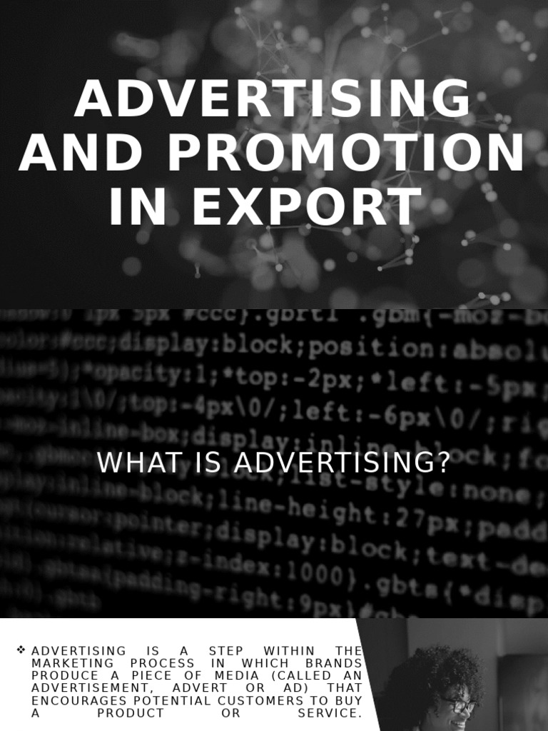 Export Advertising and Promotion Guide | PDF | Digital Marketing ...
