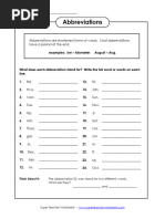Using Abbreviations For Days of The Week | PDF