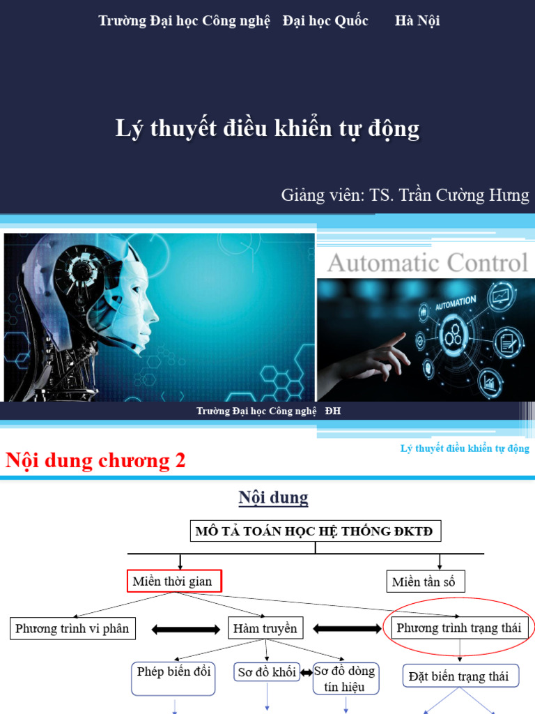 04.LTDKTD - Chương 2-Mô Hình Toán Học Hệ Thống Điều Khiển - Phuong Trinh Trang Thai | PDF