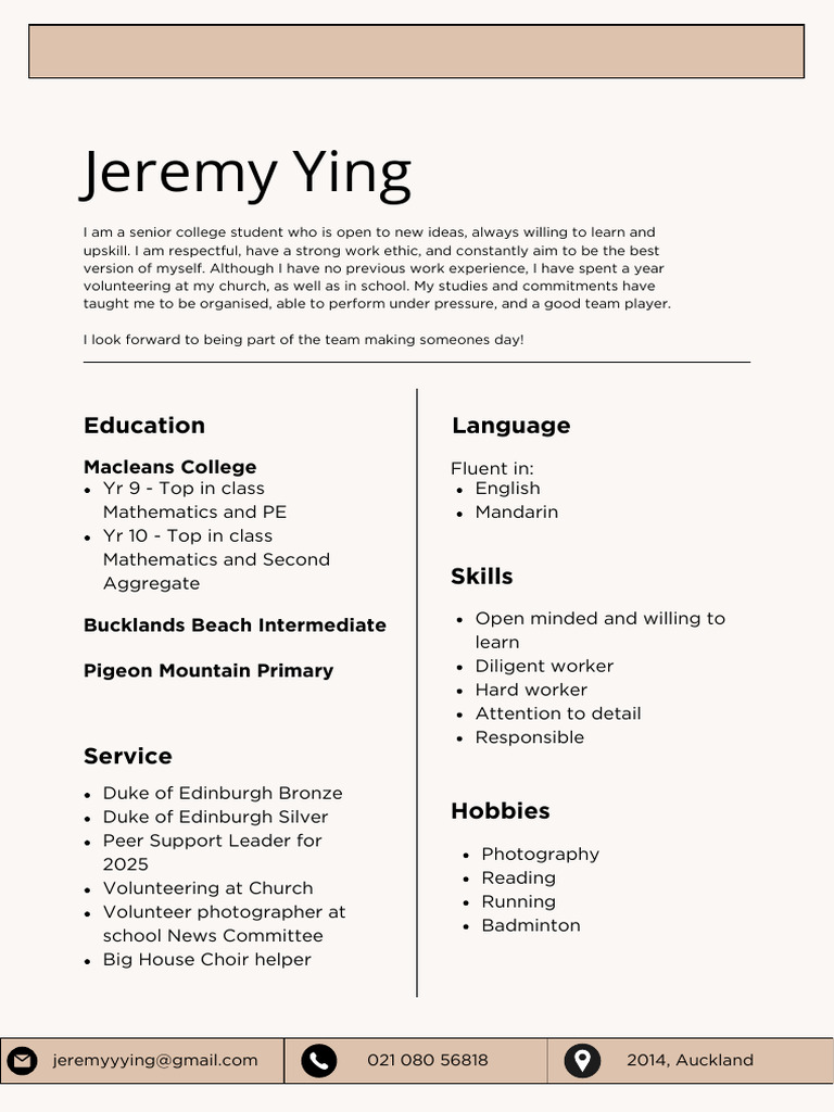 Jeremy Ying-Resume | PDF