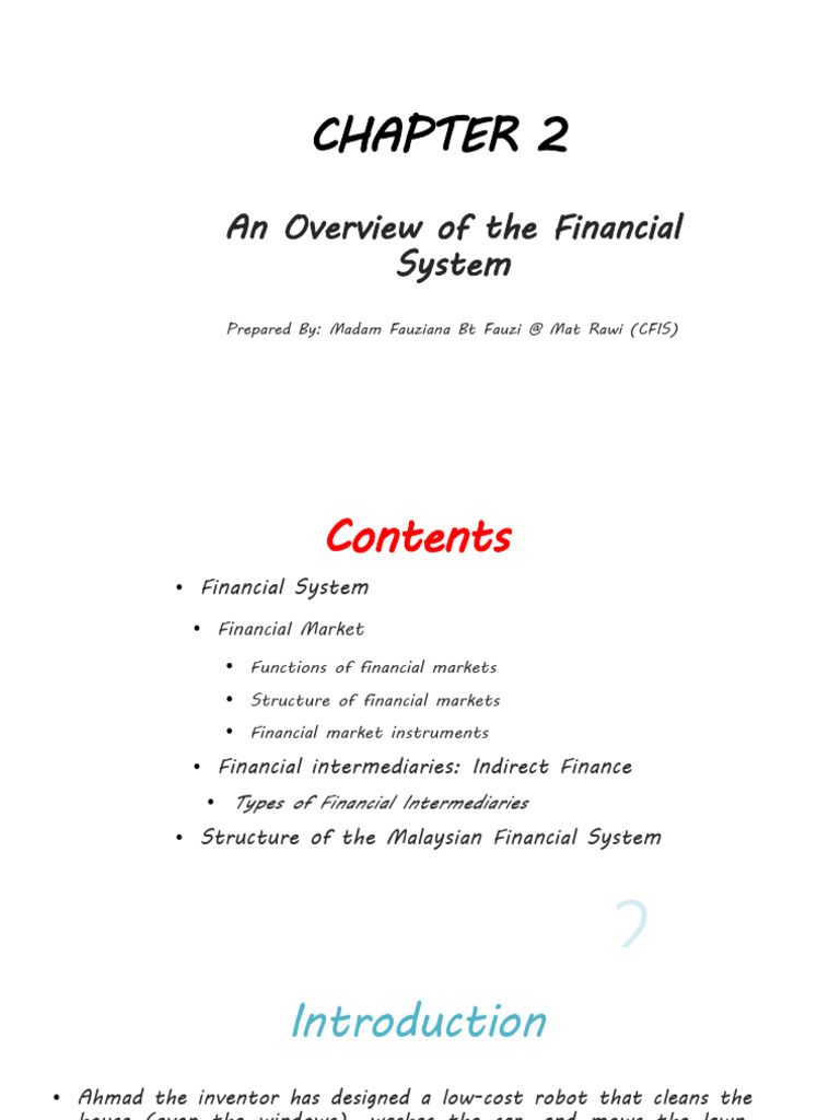 Chapter 2 Financial System | PDF | Securities (Finance) | Stocks