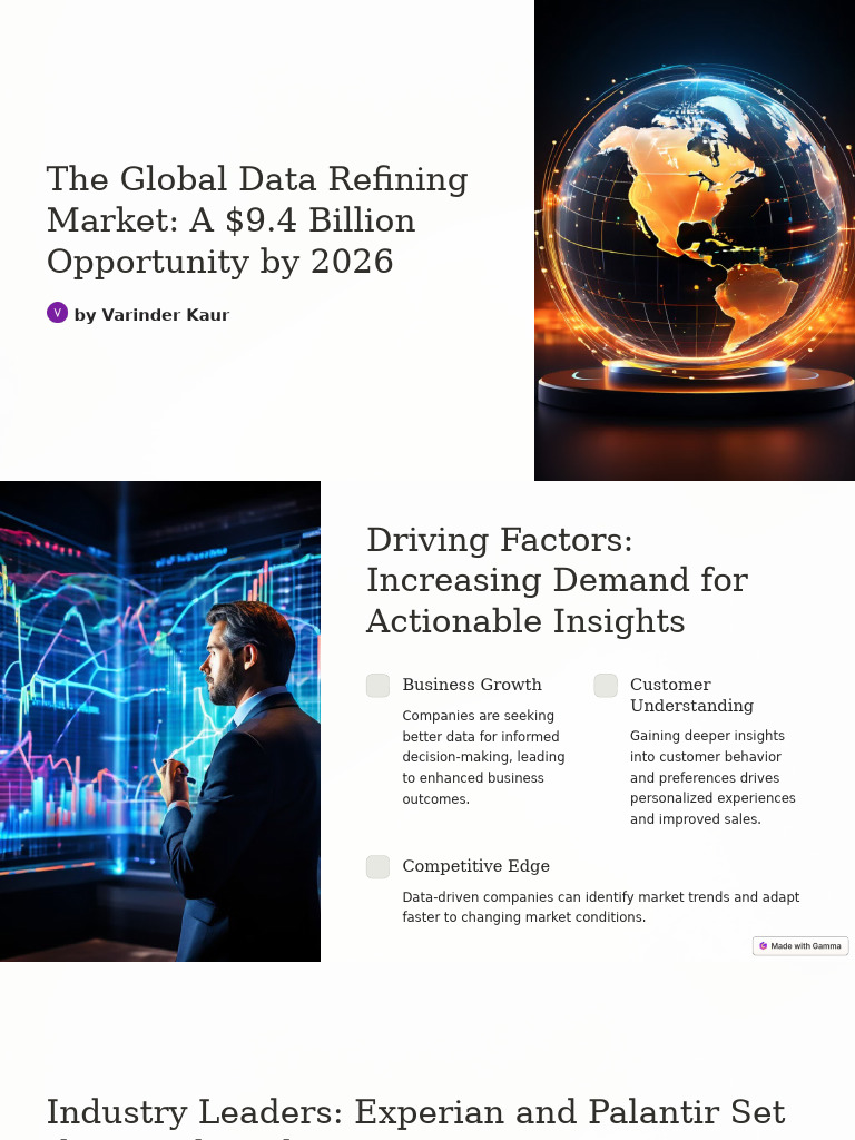 The Global Data Refining Market A Dollar94 Billion Opportunity by 2026 ...