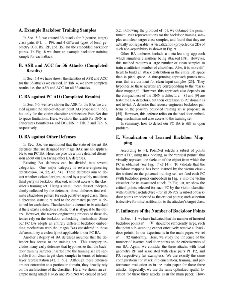 A Backdoor Attack ICCV 2021 Supplemental | PDF