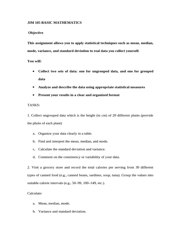 Jim 105 Basic Mathematics | PDF