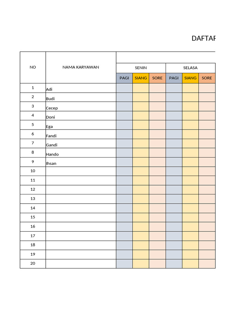 Latihan 1 Excel Kelas 12 | PDF